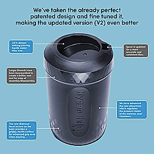 HyperChiller HC2BG# Patented Iced Coffee/Beverage Cooler, NEW, IMPROVED,STRONGER AND MORE DURABLE! Ready in One Minute, Reusable for Iced Tea, Wine, Spirits, Alcohol, Juice, 12.5 Oz, Cobalt