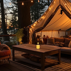 Mega Candles 1 pc Citronella Scented Round Pillar Candle, Hand Poured Paraffin Wax Candles 3 Inch x 3 Inch, Great for Indoor & Outdoor Use, Camping, Party Usage & More