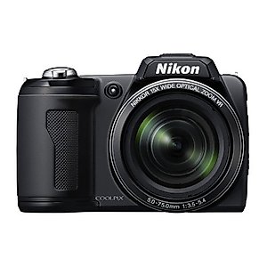 Nikon Coolpix L110 12.1MP Digital Camera with 15x Optical Vibration Reduction (VR) Zoom and 3.0-Inch LCD (Black)