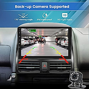 Wireless Apple Carplay Android Auto Car Radio for Honda CRV 2002-2006 Stereo, [2G+32G] Hikity Android 11 Car Stereo 9 Inch Touch Screen Bluetooth GPS WiFi HiFi FM RDS Radio + Dual USB Input