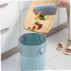 STOBAZA 4pcs Magnetic Garbage Bag Garbage Rubbish Bag Clip Trash Can Bag Clip Garbage Bin Clamp Trash Bag Fasten Band Trash Can Clamp Trash Bag Holders Clip Bracket TPR Magnetic Attraction