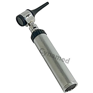 New Led Lense Veterinary Operating Otoscope Kit Plus 1 Forceppk plus1 Bulb Cynamed