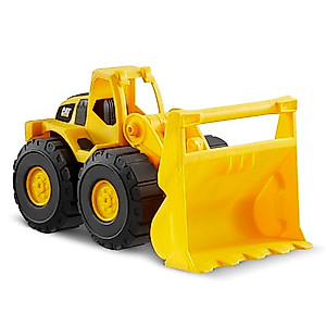 CAT Construction Toys, Construction Fleet 10" Front Loader Toy - Real Working Parts, Indoor/Outdoor, Sturdy Plastic Construction for 2+ Year Old Boys