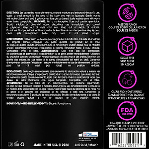 Wet Fun Flavors Passion Punch 4 in 1 Warming Flavored Tasty Lube 3 Fl Oz, Premium Personal Lubricant, Men, Women and Couples, Ideal for Foreplay & Massage, Paraben Free, Gluten, Stain, & Sugar Free