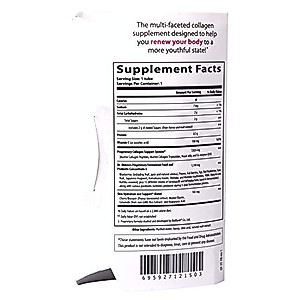 Dr. Ohhira's Premium Collagen Plus. A Liquid, Easily mixable Collagen Supplement with 7,750 mg of Marine Collagen Peptides, plus Cherry Blossom Extract and a Plant-based Probiotic Concentrate, Single