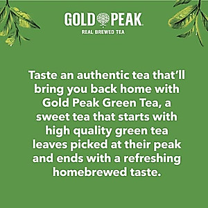 Gold Peak Sweetened Green Iced Tea Drink, 16.9 fl oz, 6 Pack