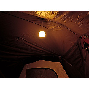 Snow Peak's Hozuki Lantern, Snow, ES-070WH, Made in Japan, Lifetime Product Guarantee, Lightweight, Compact for Camping or Backpacking, Camping Light, One Size