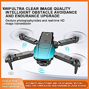 Mini Drones with Camera for Adults 1080P Foldable Drones for Kids with 4 Channel 3-level Flight Speed Altitude Hold Headless Mode Fpv Drone Rc Plane Helicopters Cool Stuff Birthday Gifts