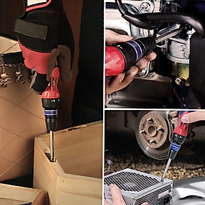WORKPRO 12-in-1 Ratcheting Multi-Bit Screwdriver Set, Quick-load Mechanism Screwdriver with Double End Bits in Handle