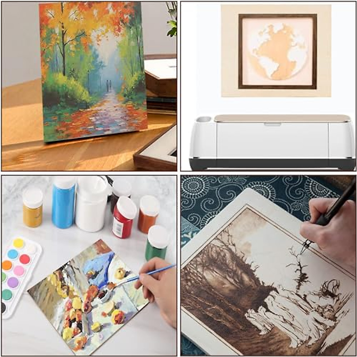 Unfinished Wood Pieces,25Pcs Basswood Sheets 1/16,Thin Plywood Wood Sheets for Crafts,Perfect for DIY Projects, Painting, Drawing, Laser, Wood Engraving, Wood Burning and CNC Cutting(150x100x1.5mm)