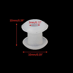 lixuesong 10 Pieces Silicone Rubber Stoppers Practical Ring Bead Spacer Durable Ring Spacer DIY Jewelry Making Accessories