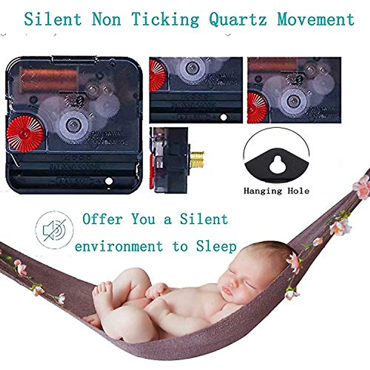 YiiHaanBuy Stylish 3D Beautiful Grey and Yellow Decorative Street Modern Grunge Abstract Squares Wall Clock, 9.5 Inch Battery Operated Quartz Analog Quiet Desk Clock for Home,Office,School