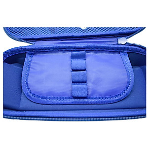 Maydahui Tank Shape Pencil Case Large Capacity Pen Pouch Holder Compartments Organizer Pencil Bag Stationery Box Waterproof EVA Camouflage Blue