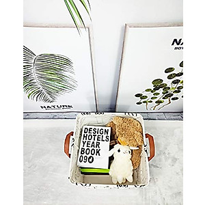 ASKETAM Square Canvas Collapsible Fabric Baby Toy Box Storage Bin Bedroom Decor Closet Kids Laundry Baskets Toy Organizer,Shelf Basket Nursery Storage,Gift Baskets(Number)