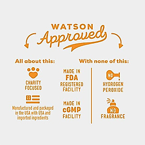 Project Watson Dog Ear Wipes, Gentle pH Balanced Formula to Help Soothe, Cleanse & Moisturize, Contains Aloe Leaf Juice, Hydrogen Peroxide & Fragrance Free, 45 Pre-Moistened Textured Wipes