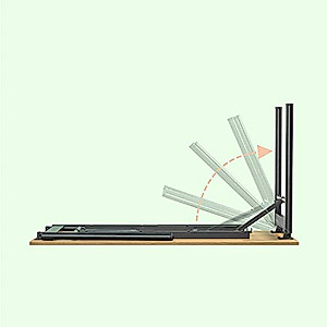 Zinus Mare Folding Desk 55 Inch Computer Workstation Table