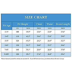 Avady Girls Princess Dress Princess Costume for Kids Princess Dress Up Clothes for Little Girls 3t 4t