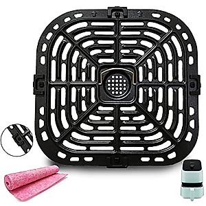 Air Fryer Grill Pan for Instants Vortex 2QT Mini Air Fryer Oven, Premium Air Fryer Grill Crisper Plate, Air Fryer Grate Grid with Rubber Tabs for Instants 2QT Air Fryer, Nonstick, Dishwasher Safe