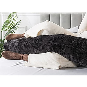 WhatsBedding Pregnancy Pillows for Sleeping,Memory Foam Filling U Shaped Pregnancy Pillows Full Body Pillow for Pregnancy with Velvet Cover (55 inches, Black)