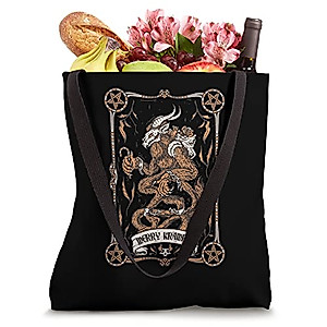 Tarot Card Krampus - Horror Krampus Christmas Demon Tote Bag