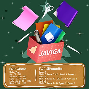 JAVIGA Black Permanent Vinyl for Cricut, Silhouette Cameo, 12" x 40 FT Black Vinyl Roll for DIY Christmas Decorations, Glossy Black Adhesive Vinyl for Wall Stickers, Balloon, Mug, Scrapbooking Decal