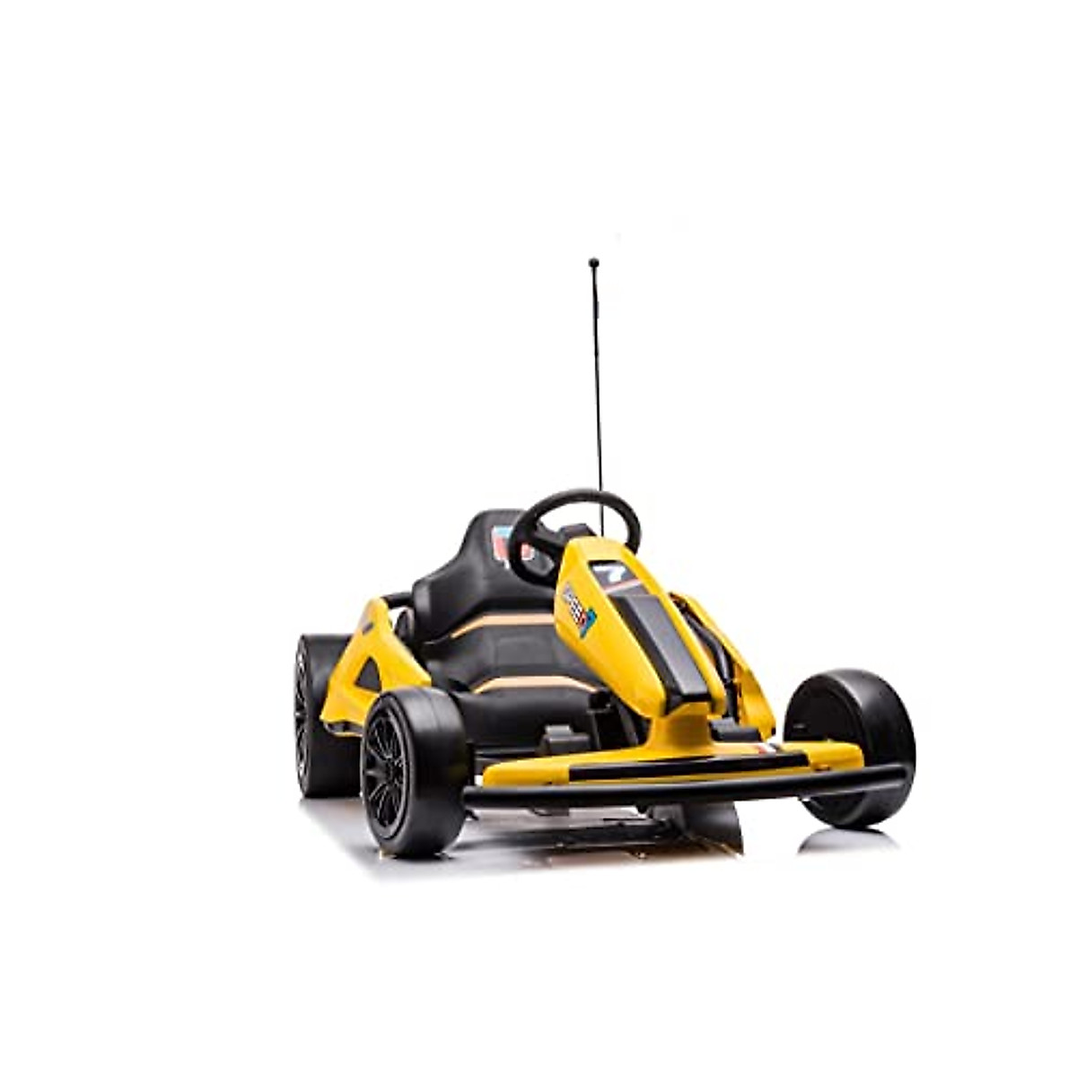 Freddo Toys GoKart Drifter 24V Battery Operated 1 Seater Car for Kids with Bluetooth LED Lights, MP3 Music and Leather Seats Outdoor Drift Car for Boys and Girls