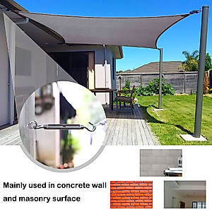 Reedny,Eyebolt Bolt Stainless Steel Wall Concrete Brick Anchor Expansion Bolts Ring Screw Eyes,Heavy Duty Anchor Fastener Eye Bolt (M8, 4 Pcs)