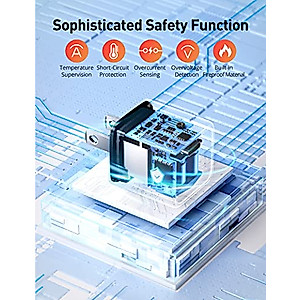 Evatronic 2-Pack 20W USB C Charger Wall Charging Adapter PD3.0 Compact Fast Charger for iPhone 13/13 Mini/13 Pro Max/14/14 Pro Max, iPad Pro, Galaxy, Pixel