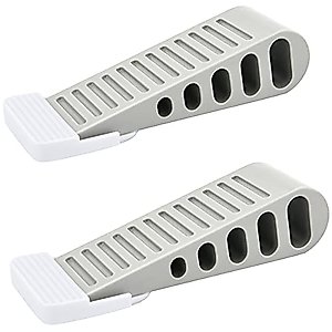 Amtilope Door Stopper Rubber Door Stop Wedge Security Door Stoppers Rubber Door Stoppers Works On All Floor Types and Carpet Heavy Duty Door Jam (2 Pack)