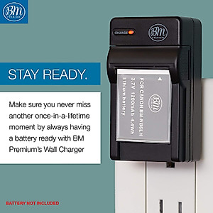 BM NB-6L Battery Charger for Canon PowerShot S120, SX170 is, SX260 HS, SX280 HS, SX500 is, SX510 HS, SX530 HS, SX540 HS, SX600 HS, SX610 HS, SX700 HS, SX710 HS, ELPH 500 HS, D10, D20, D30 Cameras