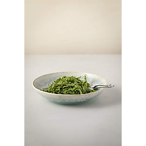 Casafina Ceramic Stoneware 13'' Pasta Serving Bowl - Taormina Collection, Aqua | Microwave & Dishwasher Safe Dinnerware | Food Safe Glazing | Restaurant Quality Tableware