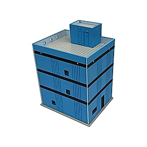 Outland Models Railway Scenery 3-Story Modern City House Blue 1:160 N Scale