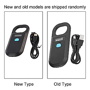 Pet Microchip Scanner, Handheld Pet ID Scanner Animal Microchip Reader with High Brightness Screen, Non?Contact Pet ID Tag Scanner Supports for EMID/FDX?B / ISO1784/85 (Black)