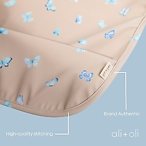 Ali+Oli Smock Bib for Baby (1-pc) Short Sleeve Set (Farm) BPA-Free Oeko-Tex Certified, Toddler Bib Ages 6m+