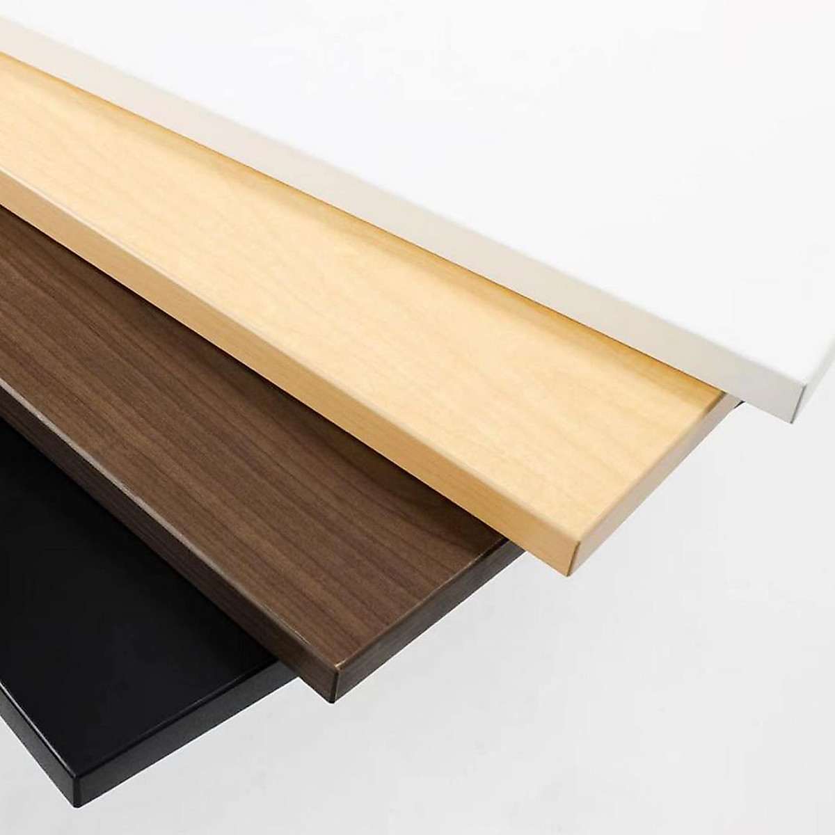 ALFA BUSINESS 55" x 28" Universal Table Top, Solid One Piece Wooden Desktop, Tabletop for Standard & Sit to Stand Desk Frame, Counter Top for Home or Office, Walnut