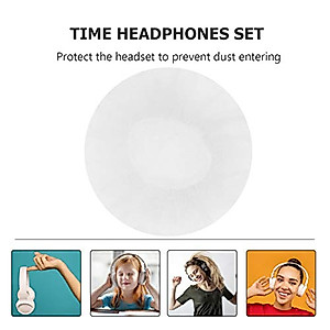 Healifty Headphone Covers 50pairs Sleeve Disposable Ear Most Stretchy Woven Nonwoven Headphones for Non- on Fit White Earpad Sweatproof Cover, Protector Earpads Covers Headphone of