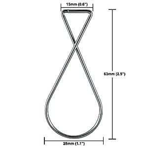 ATLIN Ceiling Hooks (100 Pack) - Drop Ceiling Clips Great for Wedding Decorations and Classroom Decorations - T-Bar Clip fits Drop Ceilings, Suspended Ceilings, Tile Ceiling, and Grid Ceiling