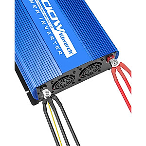 kinverch 5000W Power Inverter 12V to 110V Car Inverter with 4AC Outlets 2USB Ports for Camping/Truck/RV/Home