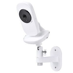 Adjustable Baby Monitor Wall Mount for VTech VM819, Baby Monitor Holder, Indoor Security Camera Mount for Crib Nursery, Perfect View Angle and Easy Installation-White