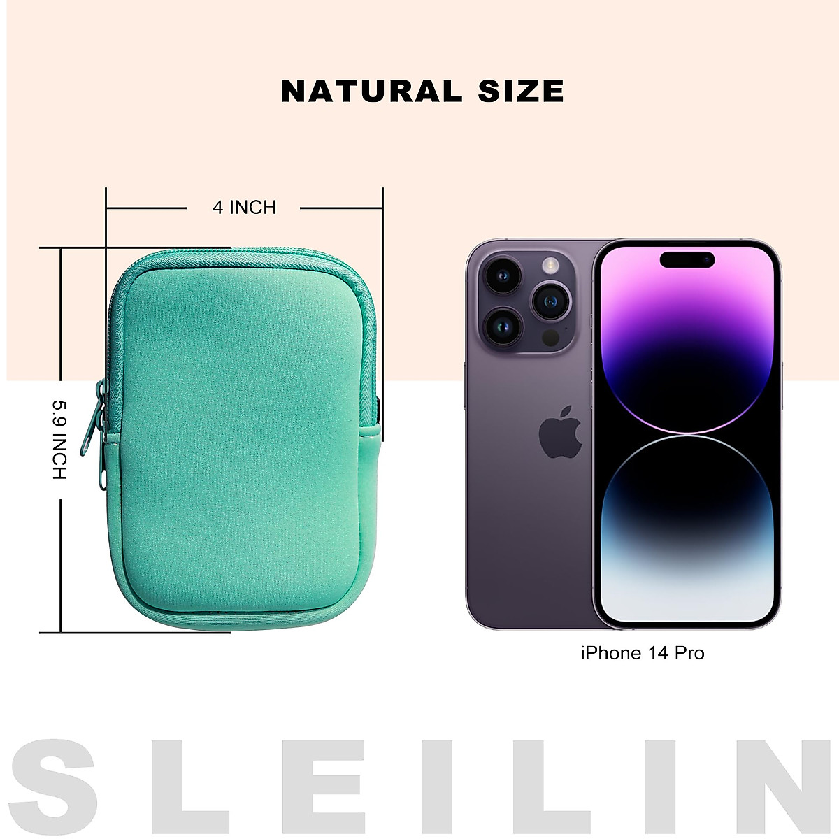 Water Bottle Pouch Compatible for Stanley 40 oz Tumbler with Handle & Stanley Ice Flow 20oz 30oz, Running Water Bottle Handheld Caddy Compatible with Stanley Quencher Adventure 40oz（Pink Dusk）