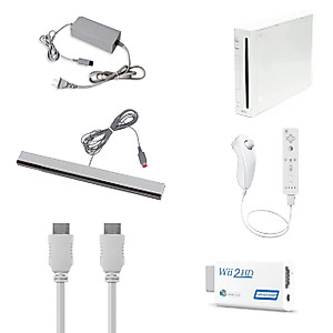 Nintendo Wii Console, White HDMI Bundle (Renewed)