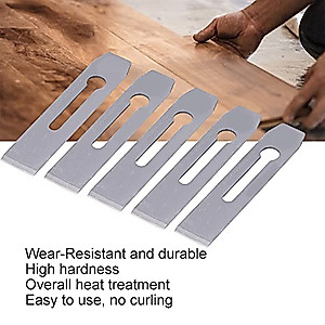 5PCs Planer Blades, Premium Steel Planer 38mm Blades Replacement Plainer Power Tools for Carpentry Furniture Making and Home Renovation