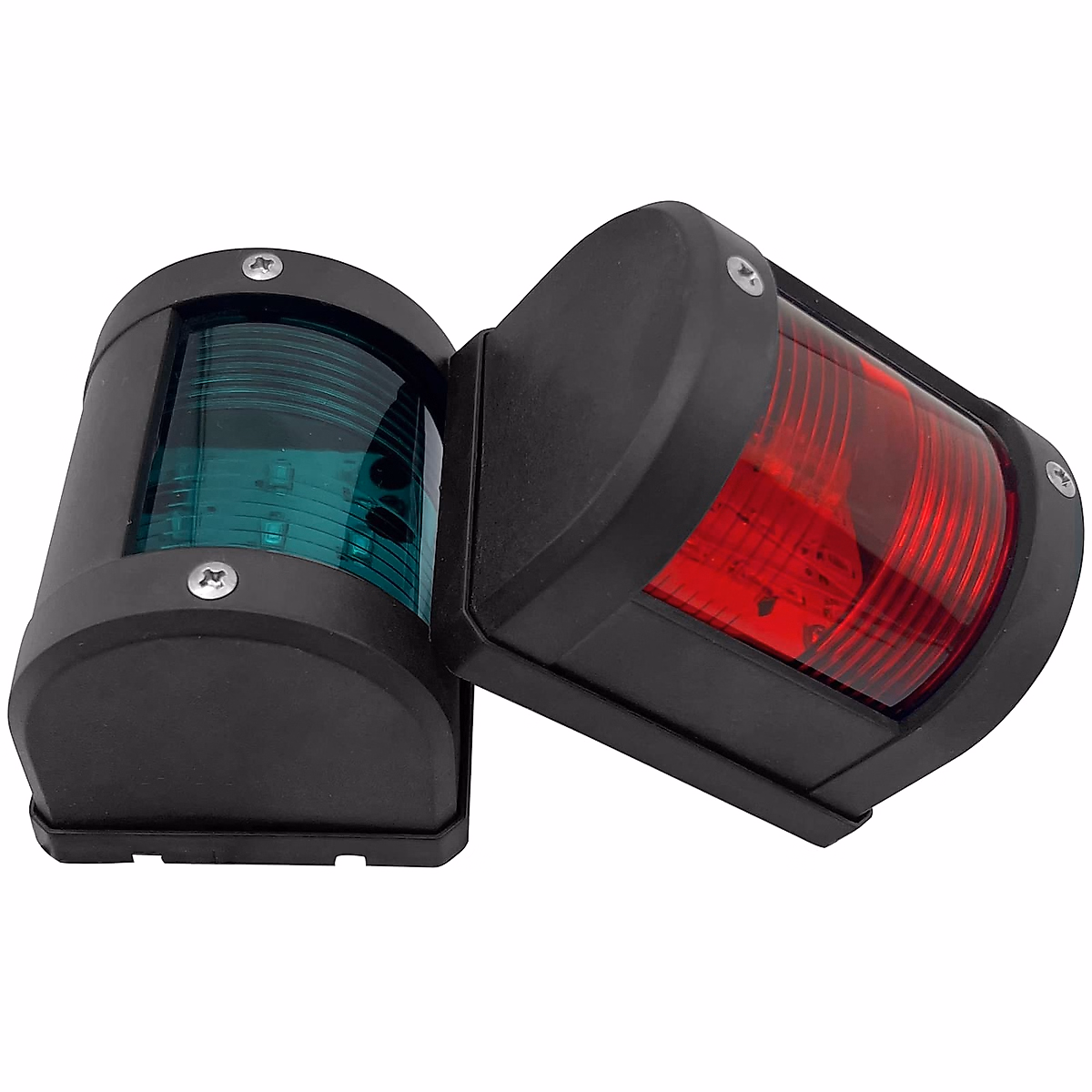 ISURE MARINE Boat Green Starboard and Red Port Side Black Stern LED Navigation Light 90° IP66 Anchor Signal Mast Light