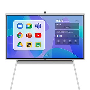 Vibe S1 4K UHD Smart Board, 75 Inch Digital Whiteboard for Office and Classroom, Electronic Presentation Meeting Device for Hybrid Work, Interative Touchscreen Display, Chrome OS and 250+ Free Apps
