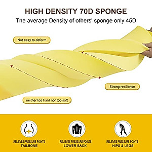 Millsilo Outdoor/Indoor Bench Cushion 36"x14"x4", Waterproof Patio Bench Cushion Furniture, Non-Slip Bay Window Seat Cushion, Durable Bench Pad, Swing Cushion, Garden Long Chair Cushion Leaf