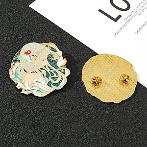 Ealipoi Anime Toilet Bound Hanako Kun Brooch Yashiro Nene Pins Hanako kun Brooches Metal Pendant Cosplay Gift for Women (straight)