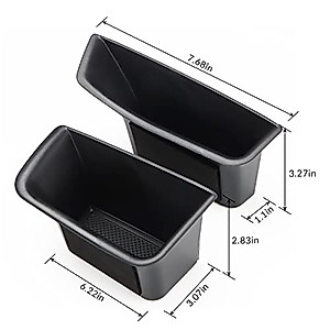 MARCHFA Car Door Tray Organizer Compatible for 2015-2022 2023 Porsche Macan Accessories Interior Car Door Handle Insert Pocket Storage Box