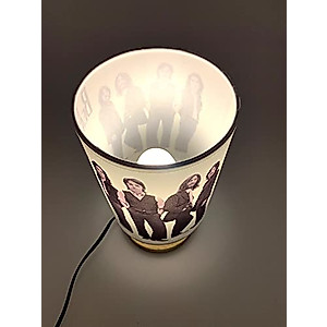 Beatles Table Lamp Bedside Night Light Wood Base Room Decoration or Great Gift Ideas