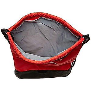 Nike Brasilia Training Gymsack, Drawstring Backpack with Zipper Pocket and Reinforced Bottom, University Red/University Red