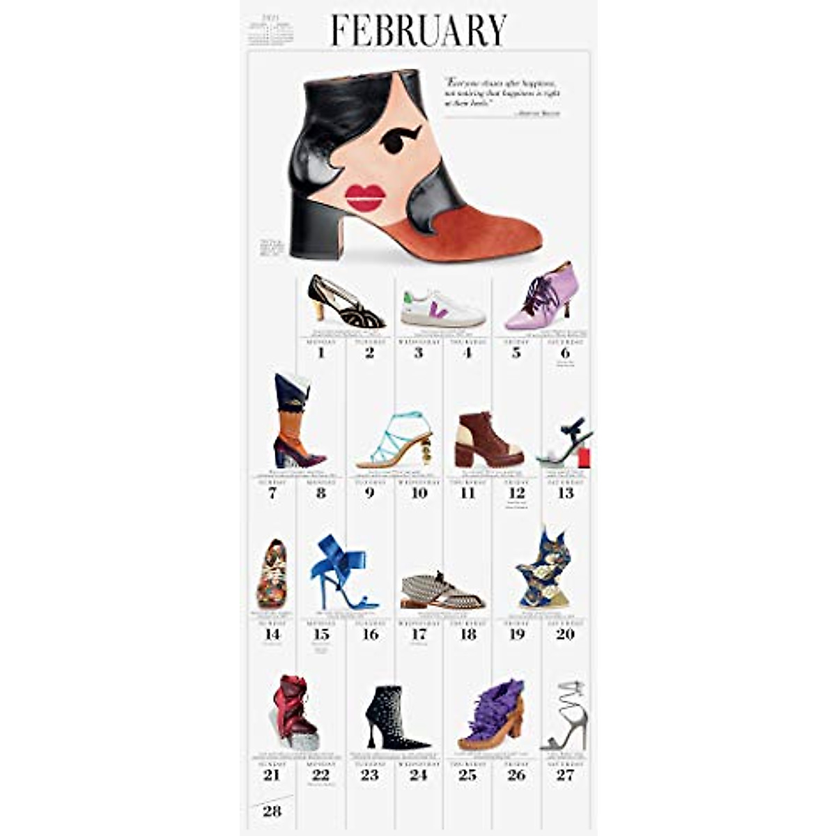 365 Days of Shoes Picture-A-Day Wall Calendar 2021